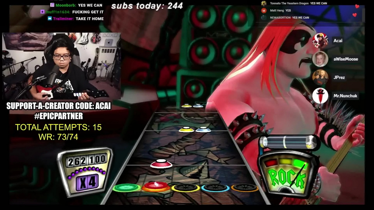 Streamer έκανε το ακατόρθωτο στο Guitar Hero 2: εκτέλεσε και τα 74 κομμάτια του τίτλου σερί ...